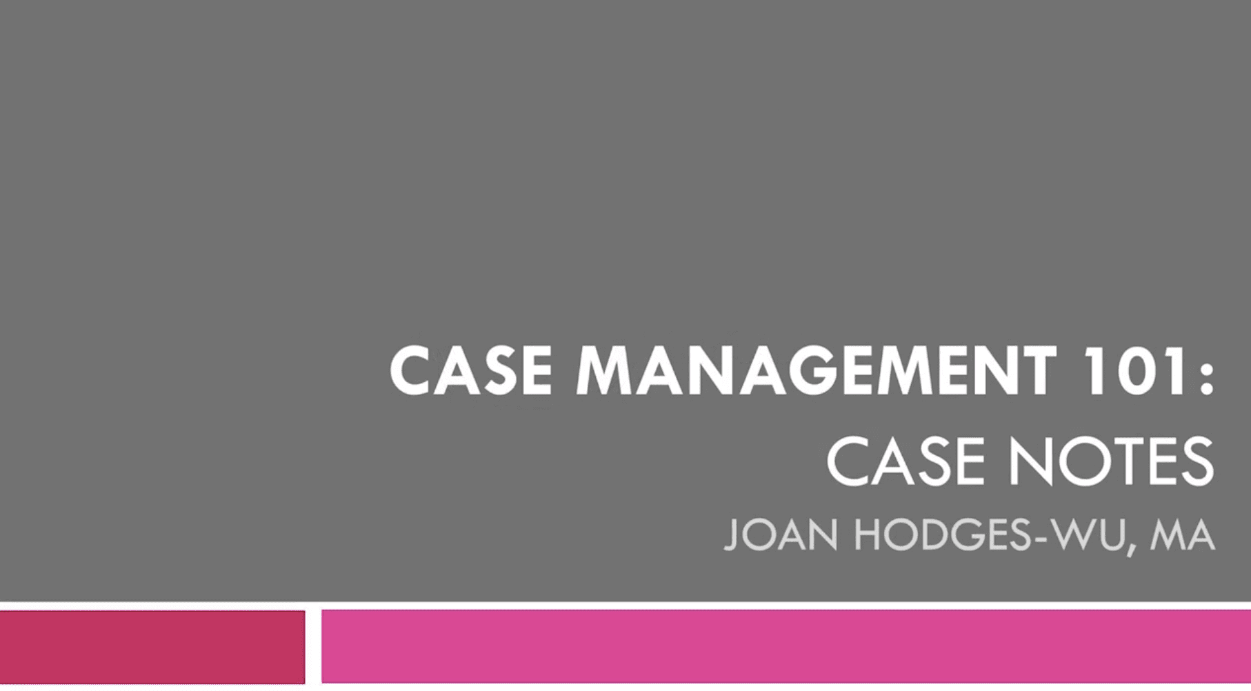 Case Management 101 - Switchboard
