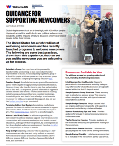 Guidance for Supporting Newcomers - Switchboard