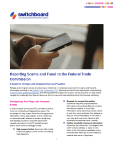 Reporting Scams and Fraud to the Federal Trade Commission - Switchboard