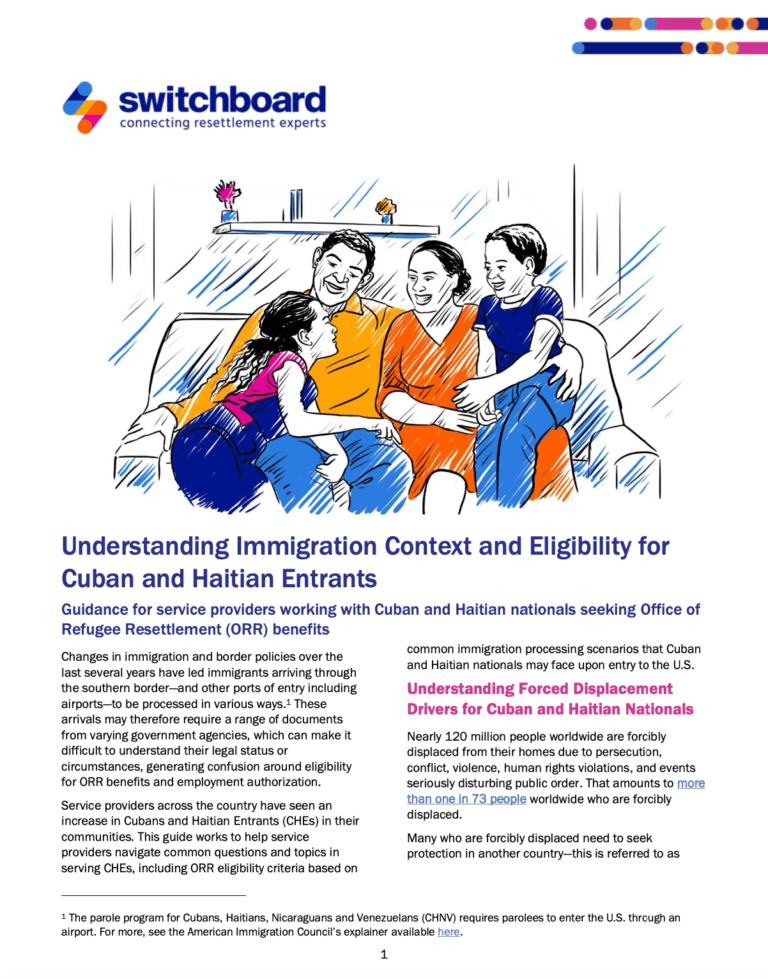Understanding Immigration Context and Eligibility for Cuban and Haitian ...