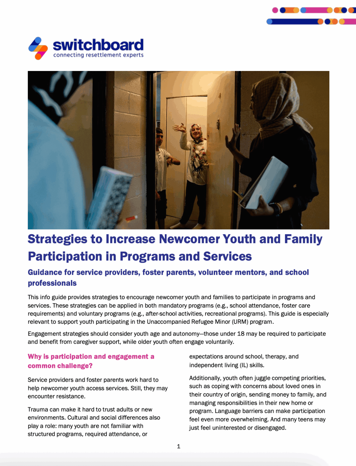 Strategies to Increase Newcomer Youth and Family Participation in ...